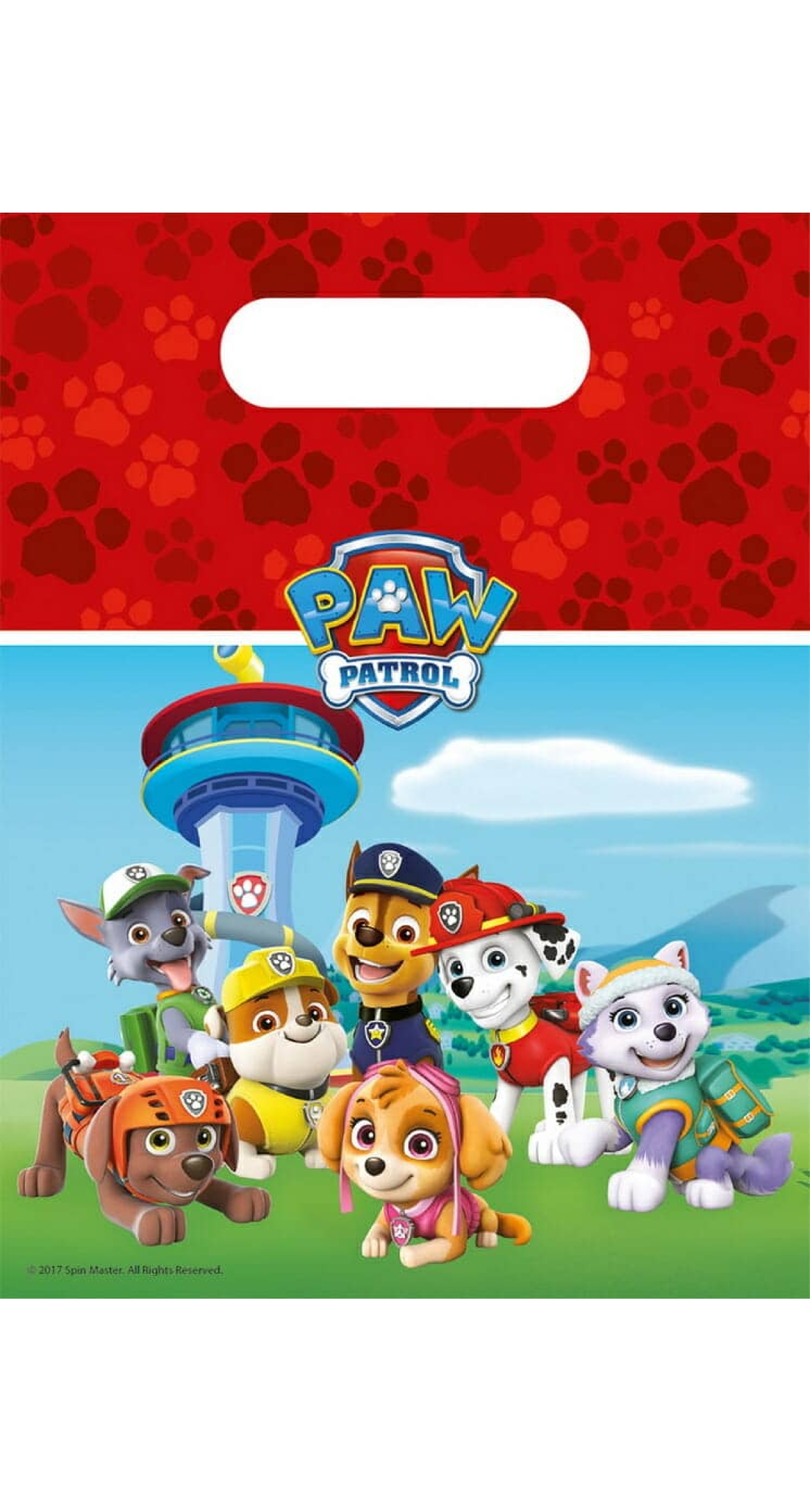 Paw Patrol Ready For Action Plastic Party Bags - 6pk | Once Upon A Time ...